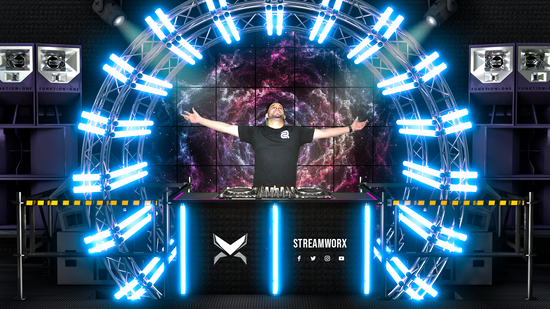 Virtual Dj Stage | Live Stream Overlay | 3D Stage Effects – StreamWorx