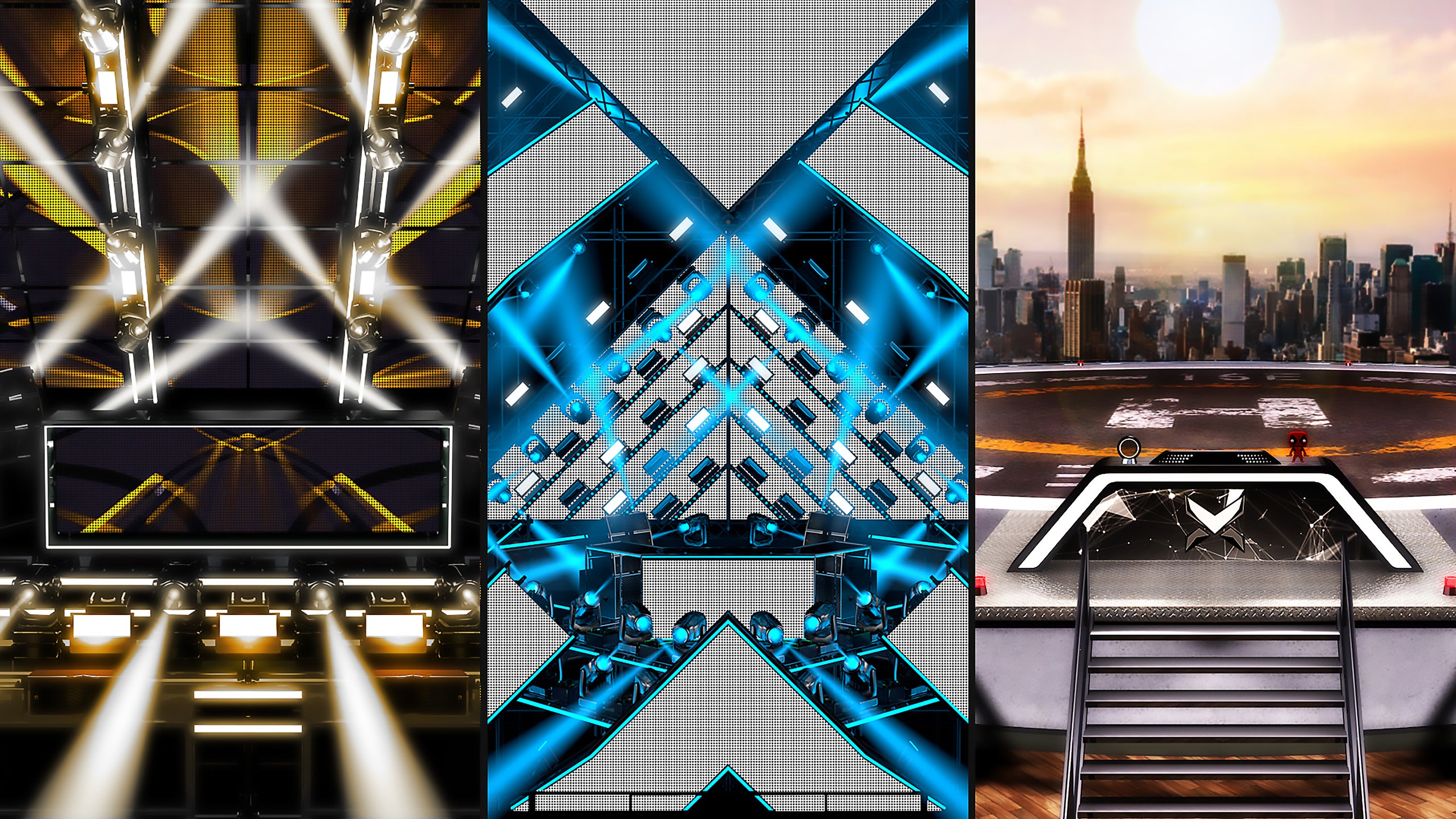 Virtual Dj Stage | Live Stream Overlay | 3D Stage Effects – StreamWorx